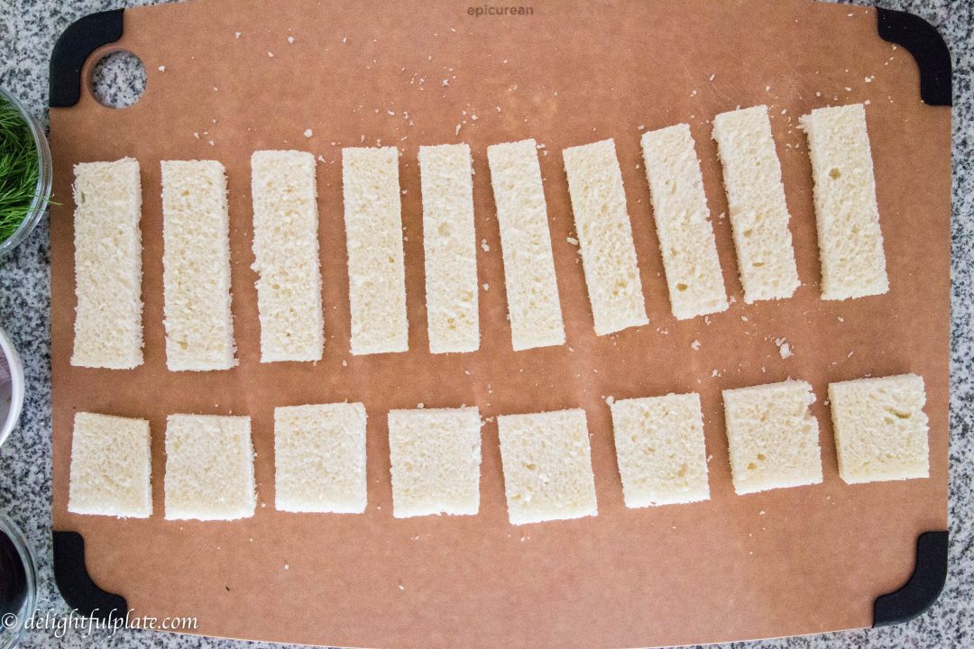 Vietnamese Squid Cake on Toast (or Squid Toast) - Delightful Plate