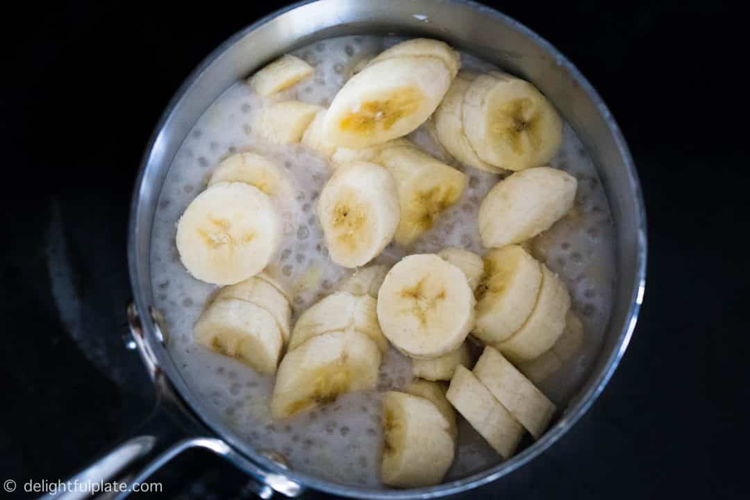 Banana Tapioca Pudding (Che Chuoi) - Delightful Plate