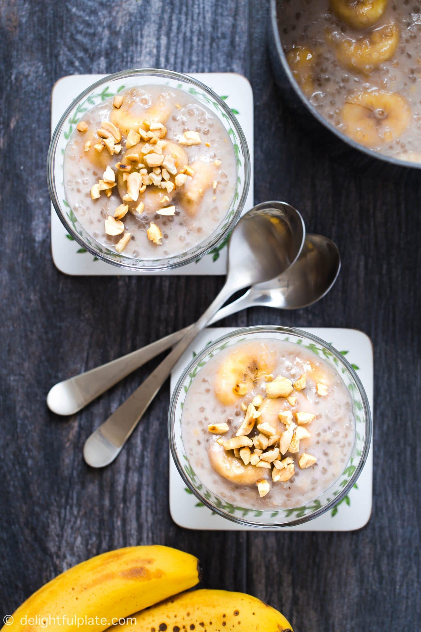 Banana Tapioca Pudding (Che Chuoi) - Delightful Plate