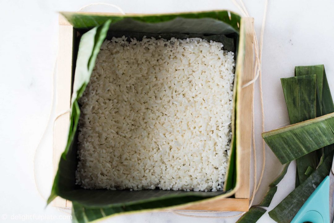 Vietnamese Square Sticky Rice Cake (Banh Chung) - Delightful Plate
