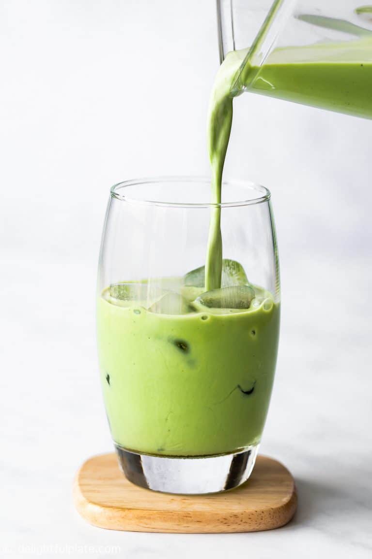 Blender Iced Matcha Latte - Delightful Plate