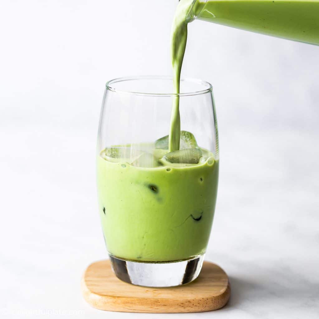 Blender Iced Matcha Latte - Delightful Plate