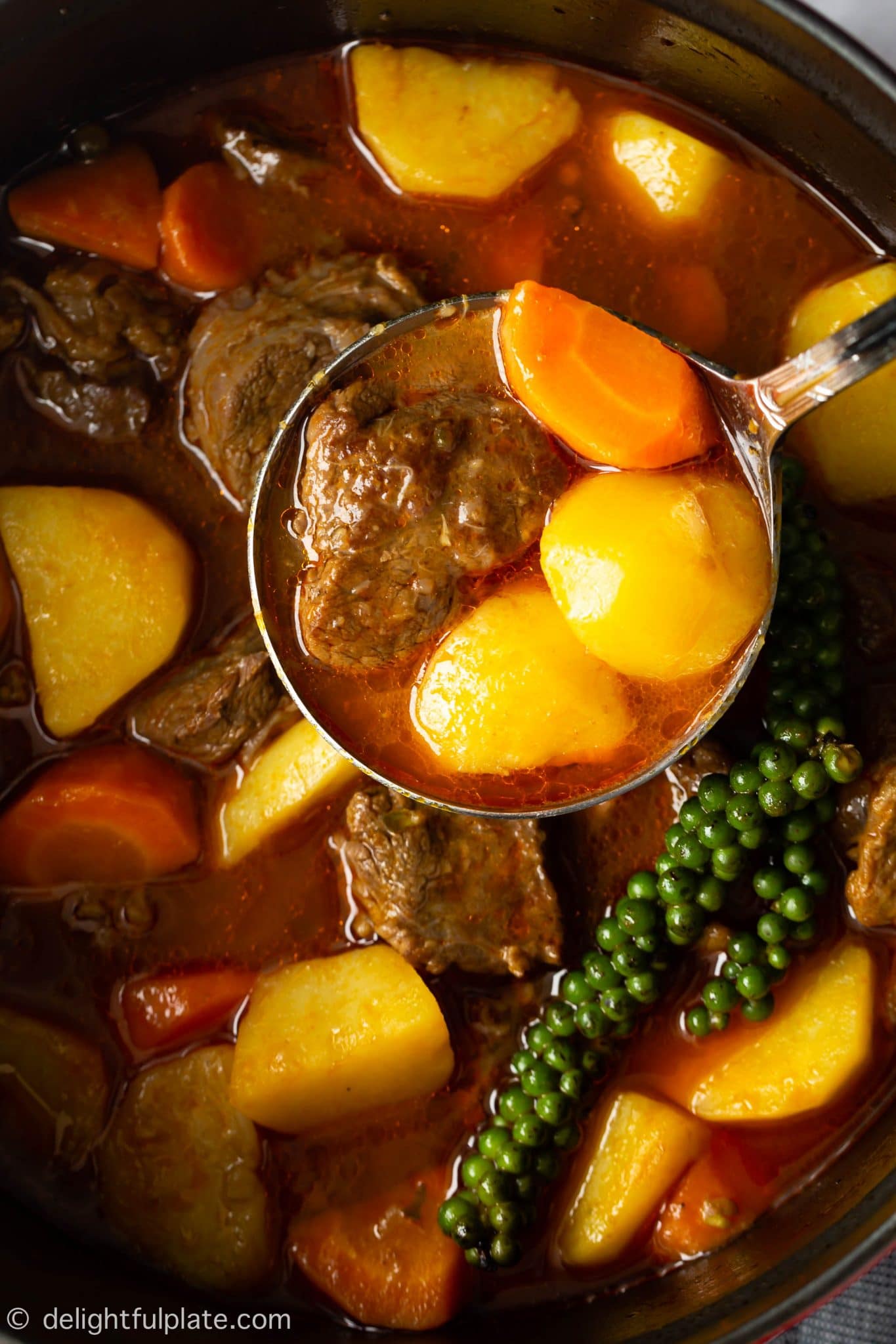 Vietnamese Beef Stew with Green Peppercorns (Bo Ham Tieu Xanh ...