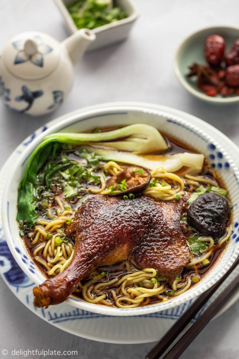 Vietnamese Duck Noodle Soup (Mì Vịt Tiềm) - Delightful Plate