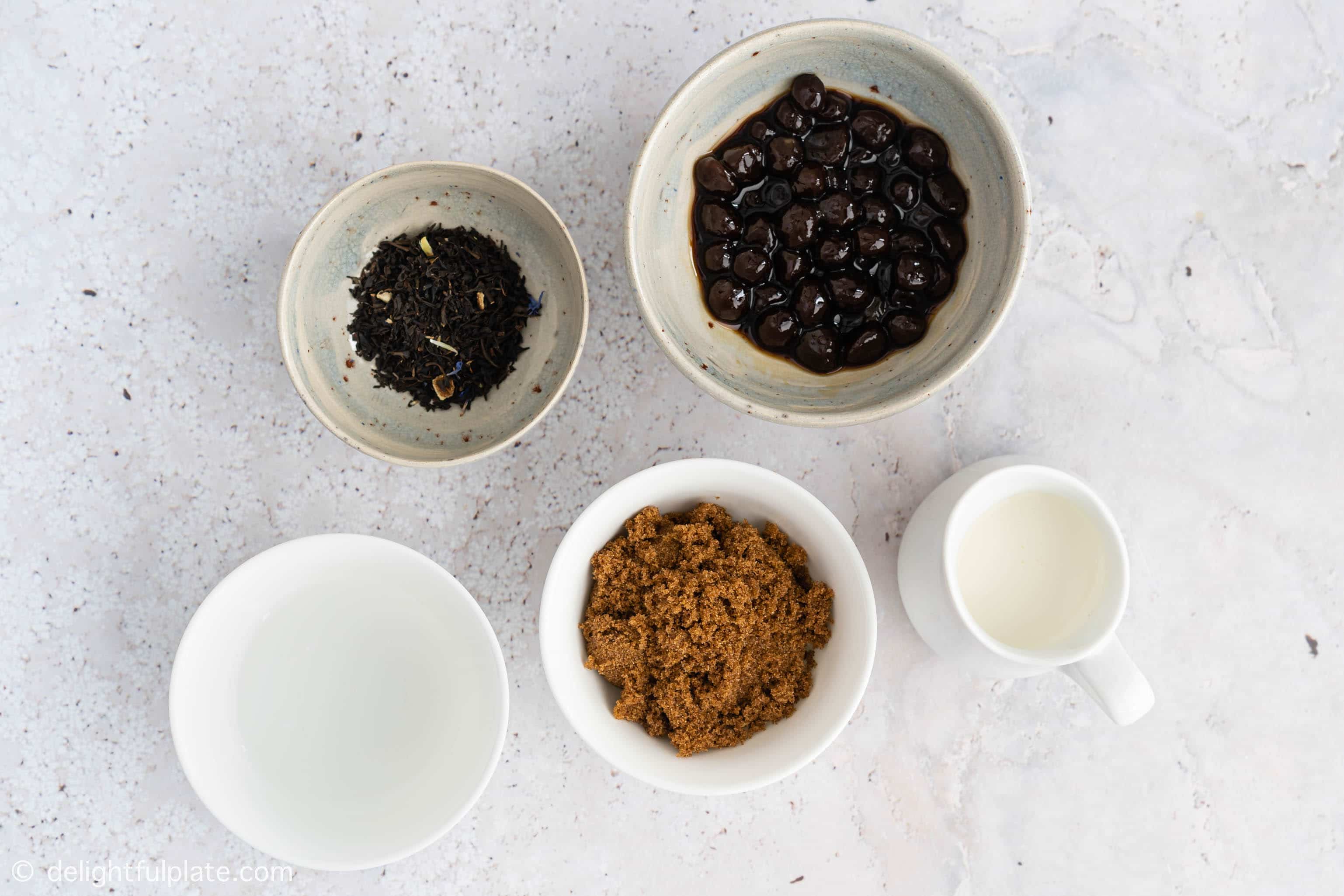 Brown Sugar Milk Tea Delightful Plate