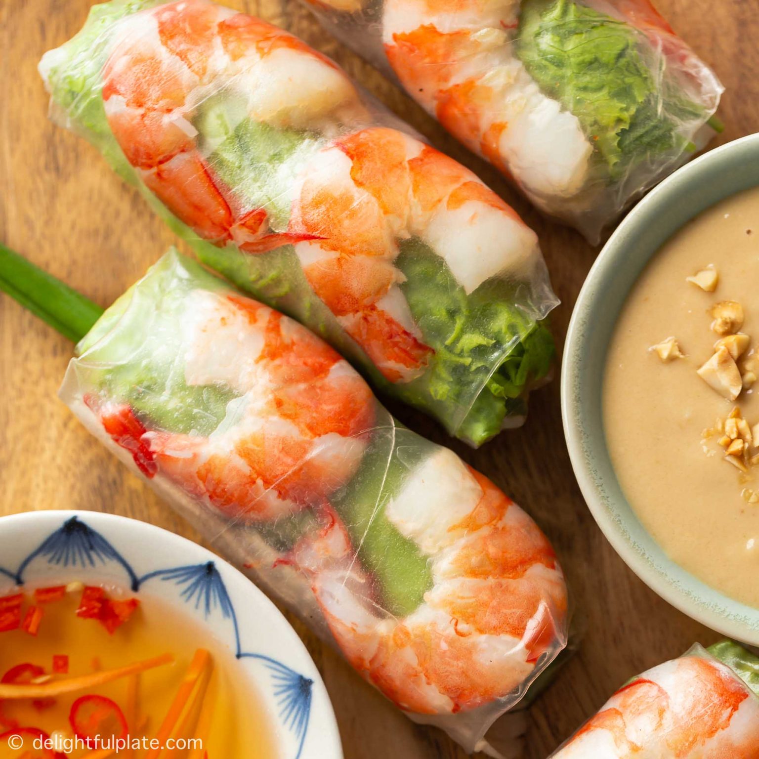 Vietnamese Fresh Spring Rolls (Goi Cuon) - Delightful Plate