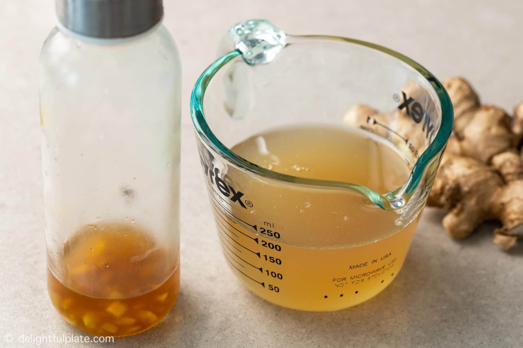 How to Make Ginger Syrup for Drinks - Delightful Plate
