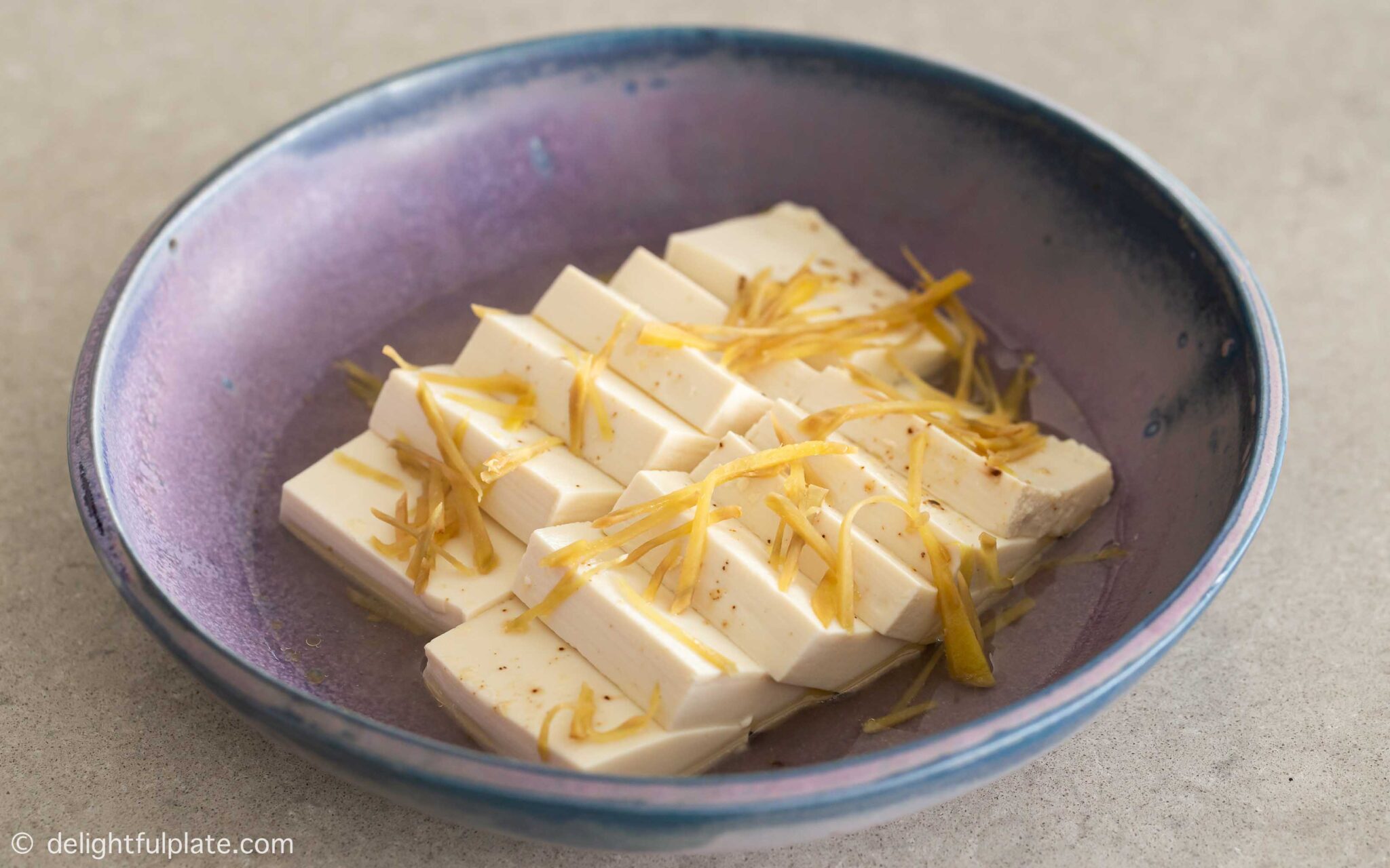 Steamed Tofu in Black Bean Sauce - Delightful Plate