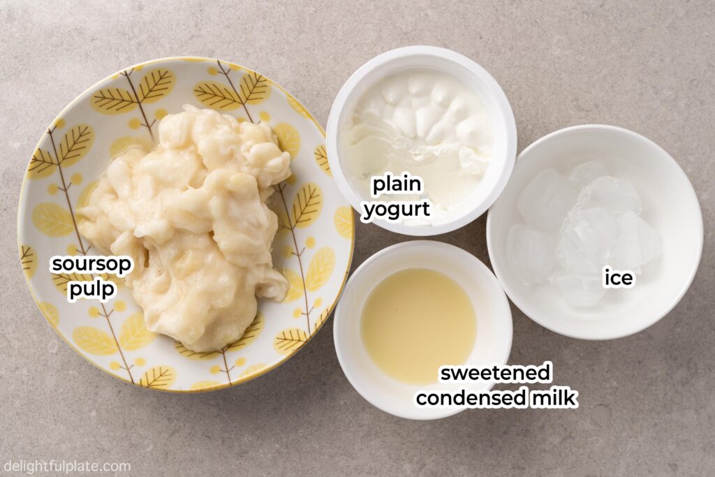 Soursop Smoothie (Sinh tố mãng cầu) - Delightful Plate