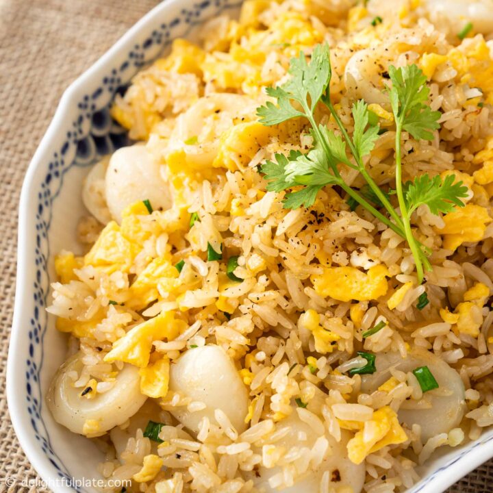 Scallop Fried Rice - Delightful Plate