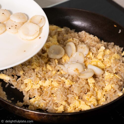 Scallop Fried Rice - Delightful Plate
