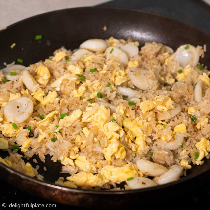 Scallop Fried Rice - Delightful Plate