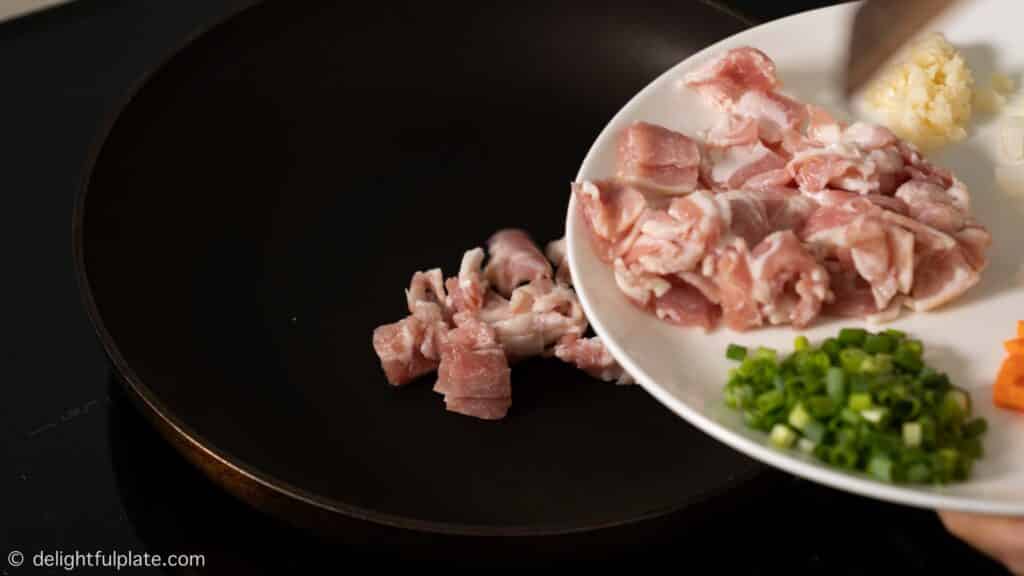 Bacon Fried Rice - Delightful Plate