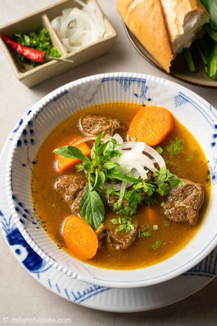 Authentic Bò Kho (Vietnamese Beef Stew) - Delightful Plate