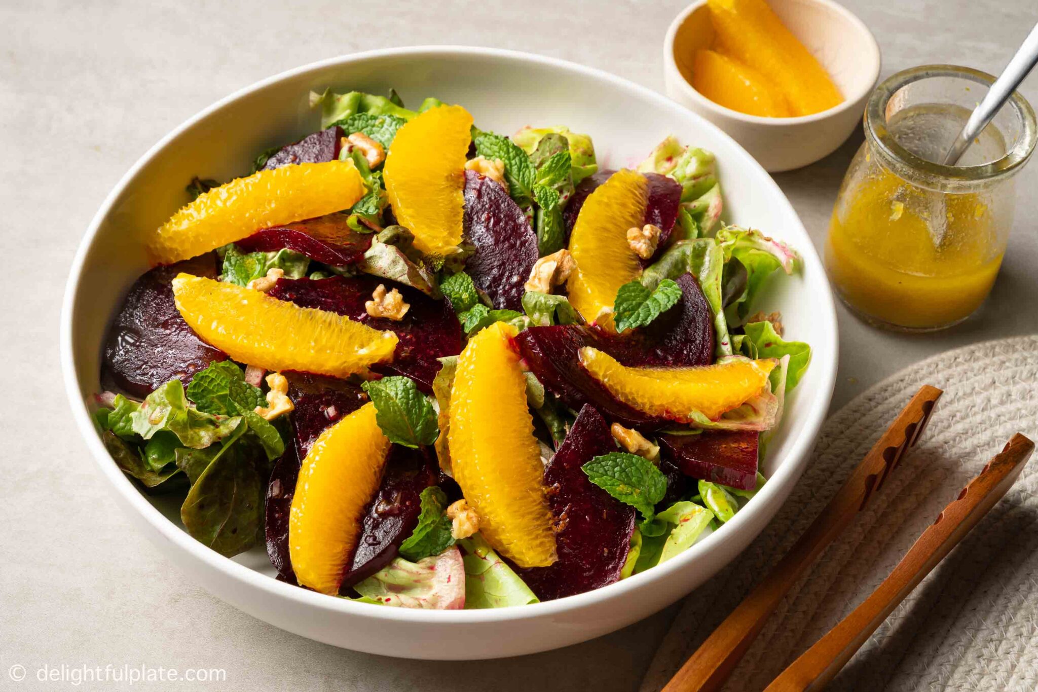 Roasted Beet and Orange Salad - Delightful Plate