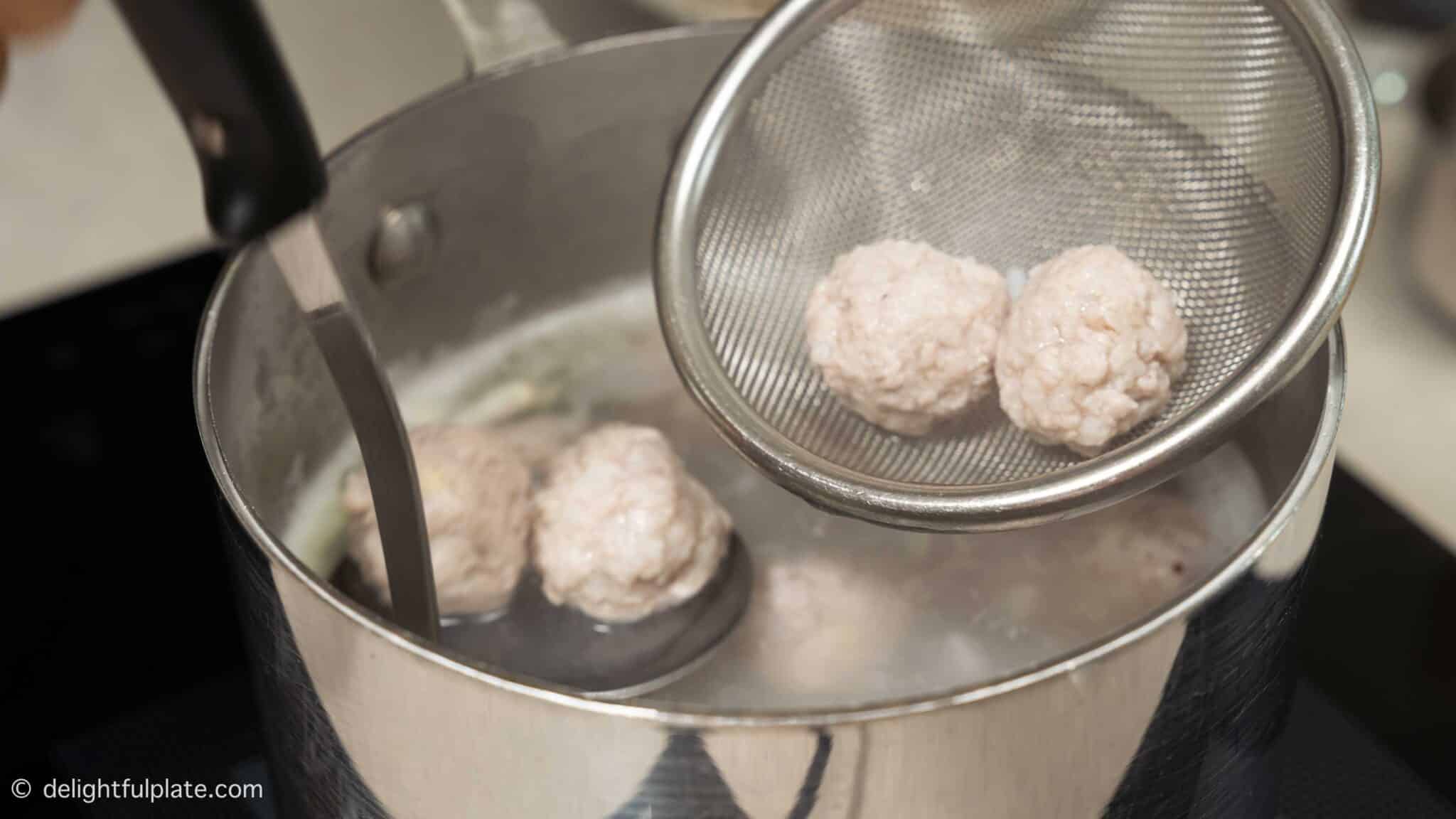 Easy Congee with Pork Meatballs - Delightful Plate
