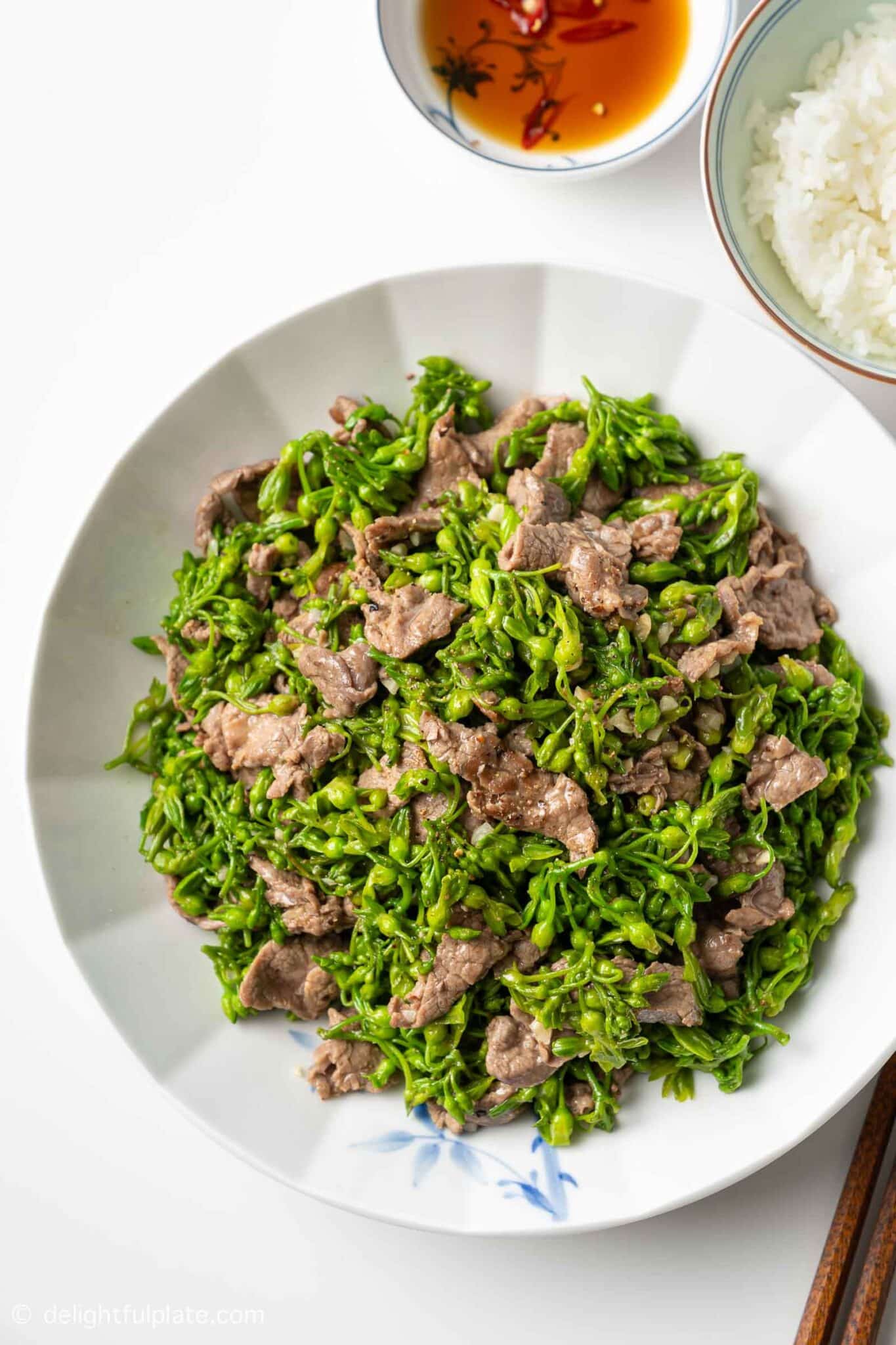 Vietnamese Stir-fried Beef with Tonkin Flowers - Delightful Plate