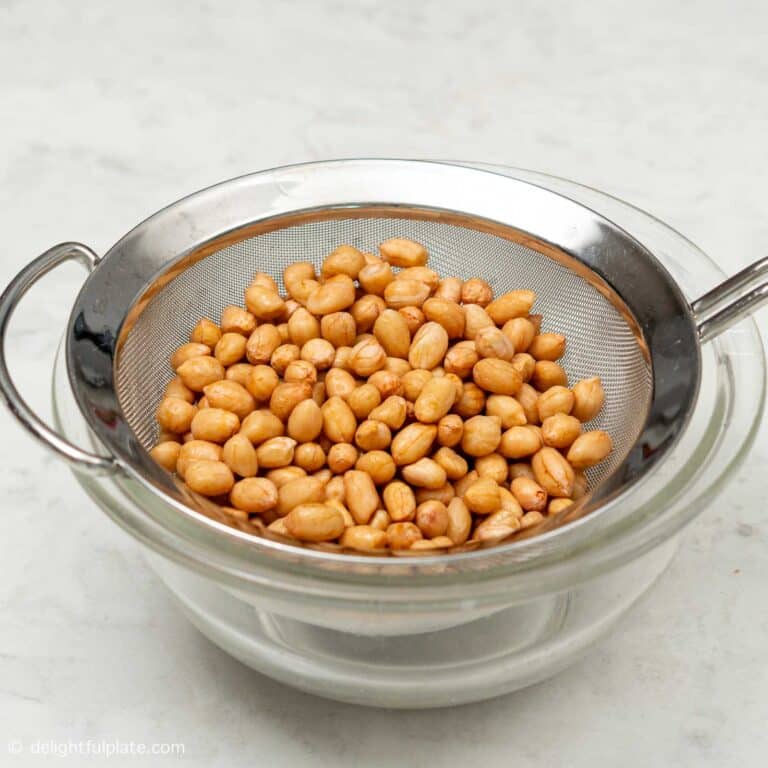Salted Fried Peanuts - Crunchy and Addictive Snack - Delightful Plate