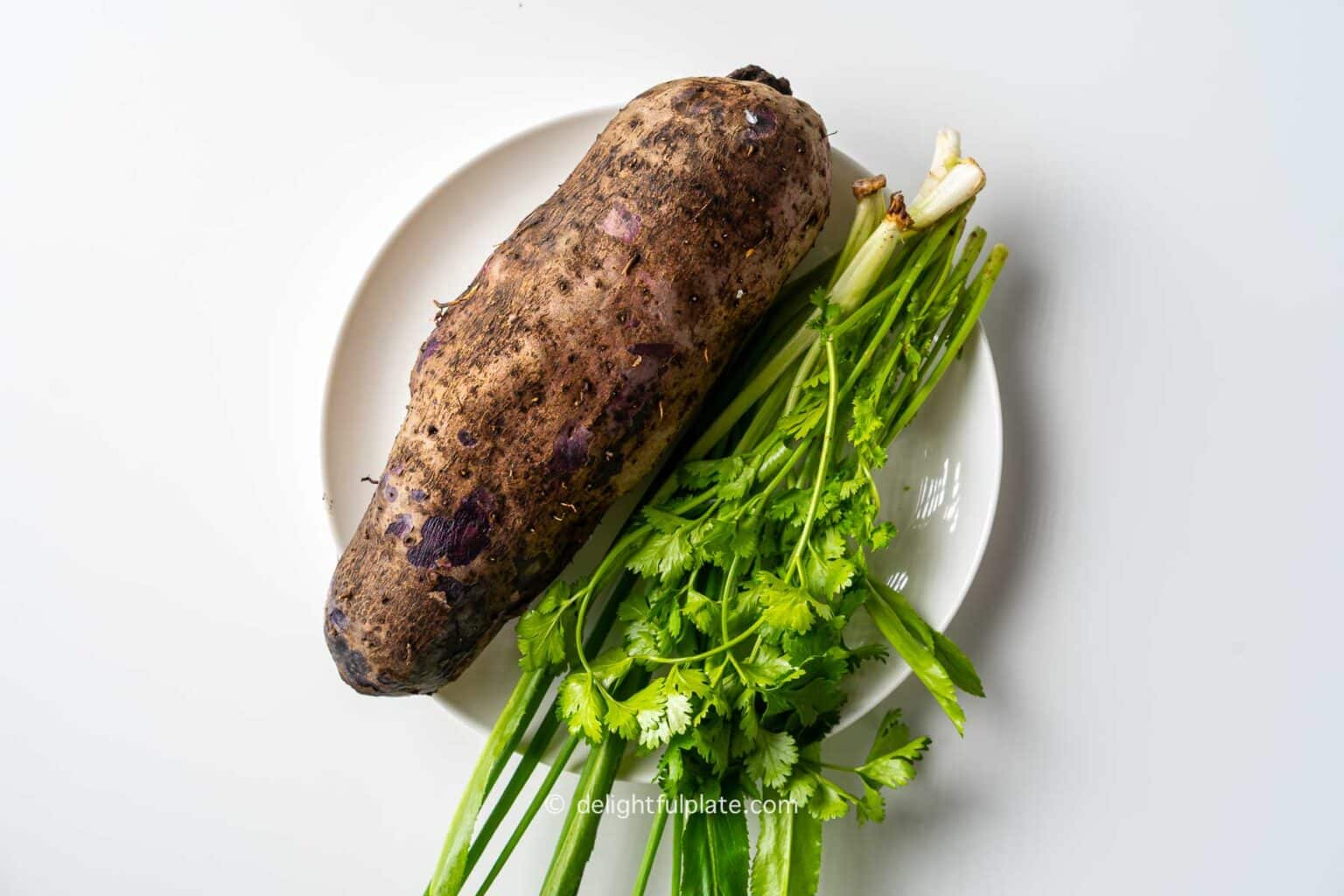 Vietnamese Purple Yam Soup (Canh Khoai Mỡ) - Delightful Plate